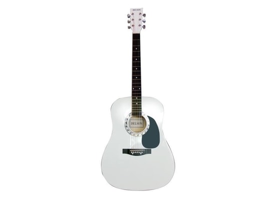 Delson guitare folk 4/4 montana blanche TBD