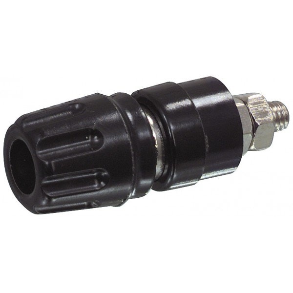 Hirschmann 4mm poleclamp 16 A black HIRSCHMANN Pas Cher - UBALDI.com