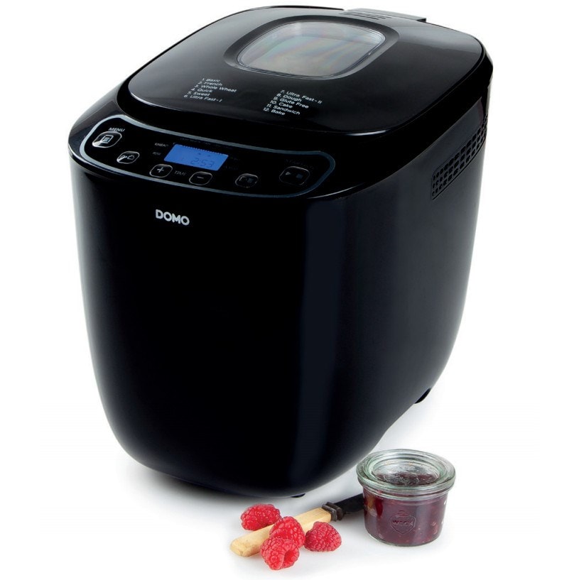 Machine à pain 1kg 550w noir - b3973 DOMO Pas Cher - UBALDI.com
