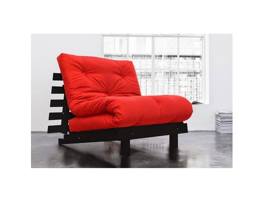 Fauteuil BZ wengé ROOTS WENGUE futon rouge couchage 90*200cm KARUP