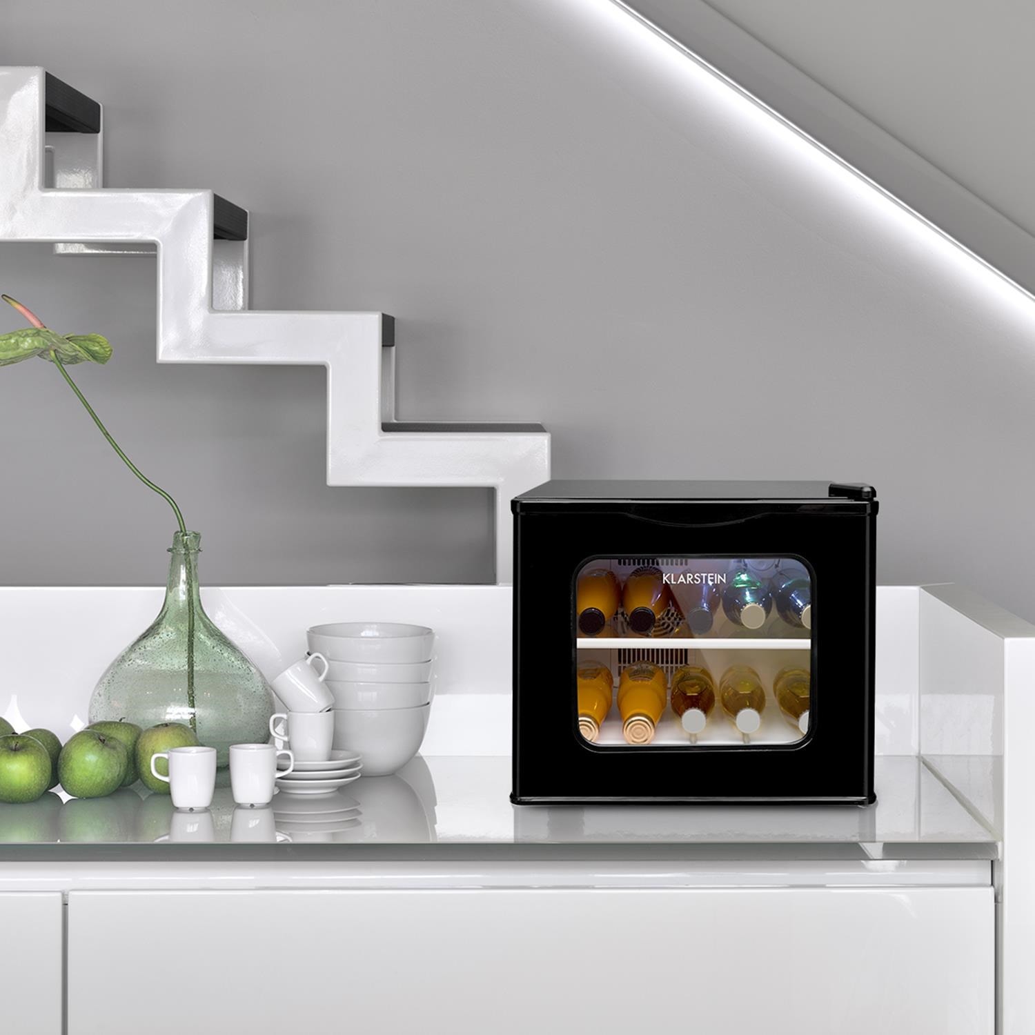 Klarstein winehouse minibar 17 litres avec porte vitrée -température ...
