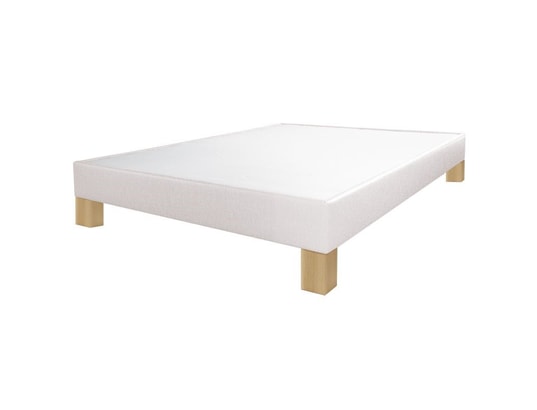Sommier tapissier + pieds 140x190 sp18 13 lattes champagne EBAC 3485