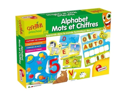 Lisciani maxi alphabet mots et chiffres carotina LISCIANI GIOCHI