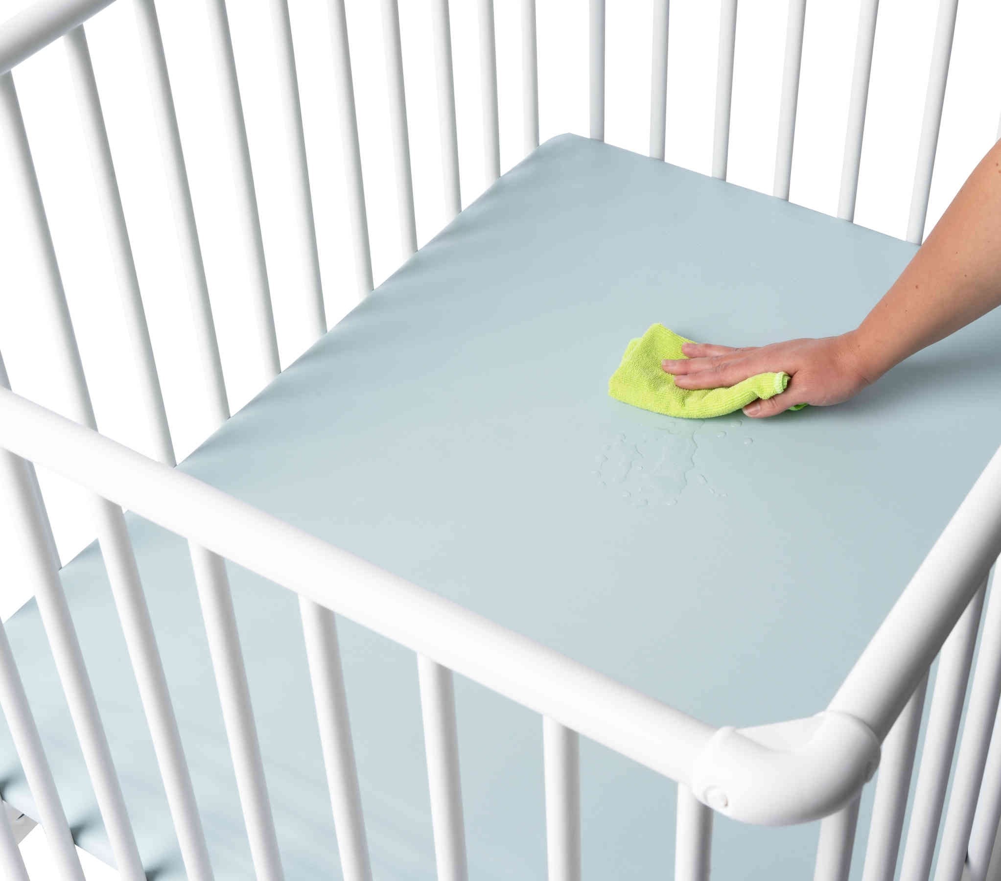 Parc bébé en bois blanc à roulettes belami fond étoilé - 76x97 cm ...