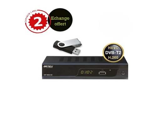 Pack optex 9832 tnt hd double tuner + disque dur externe (clés usb 16g ...