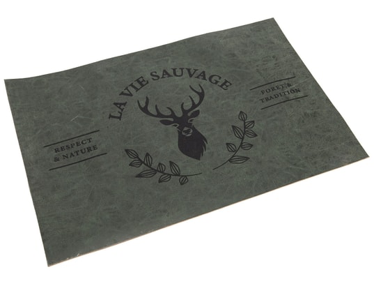 Set de table en simili cuir la vie sauvage AMADEUS