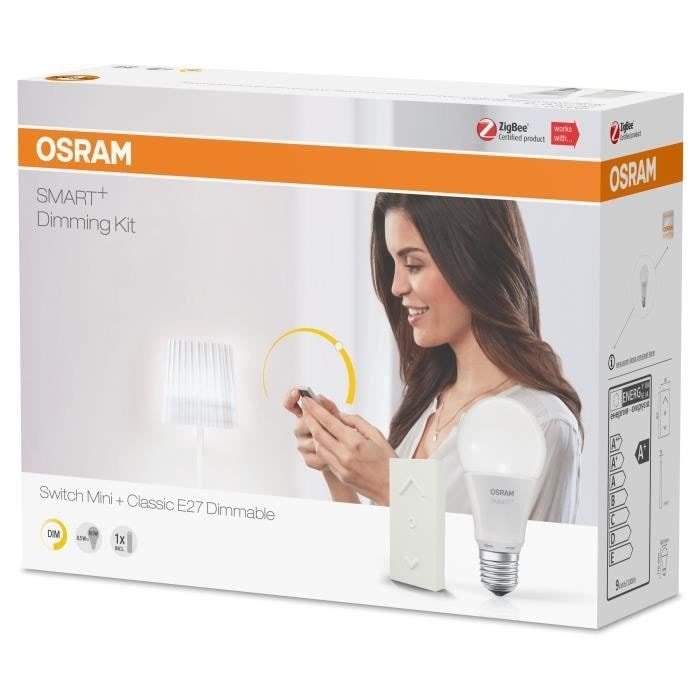 Osram smart+ kit ampoule led blanc chaud connectée + télécommande mini ...