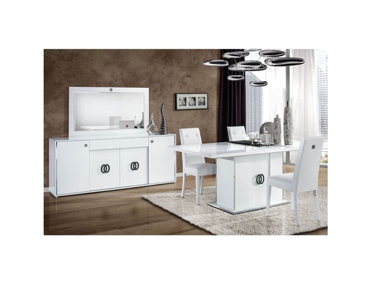 Aglae - ensemble séjour avec table rectangulaire allongeable ALTOBUY 13939