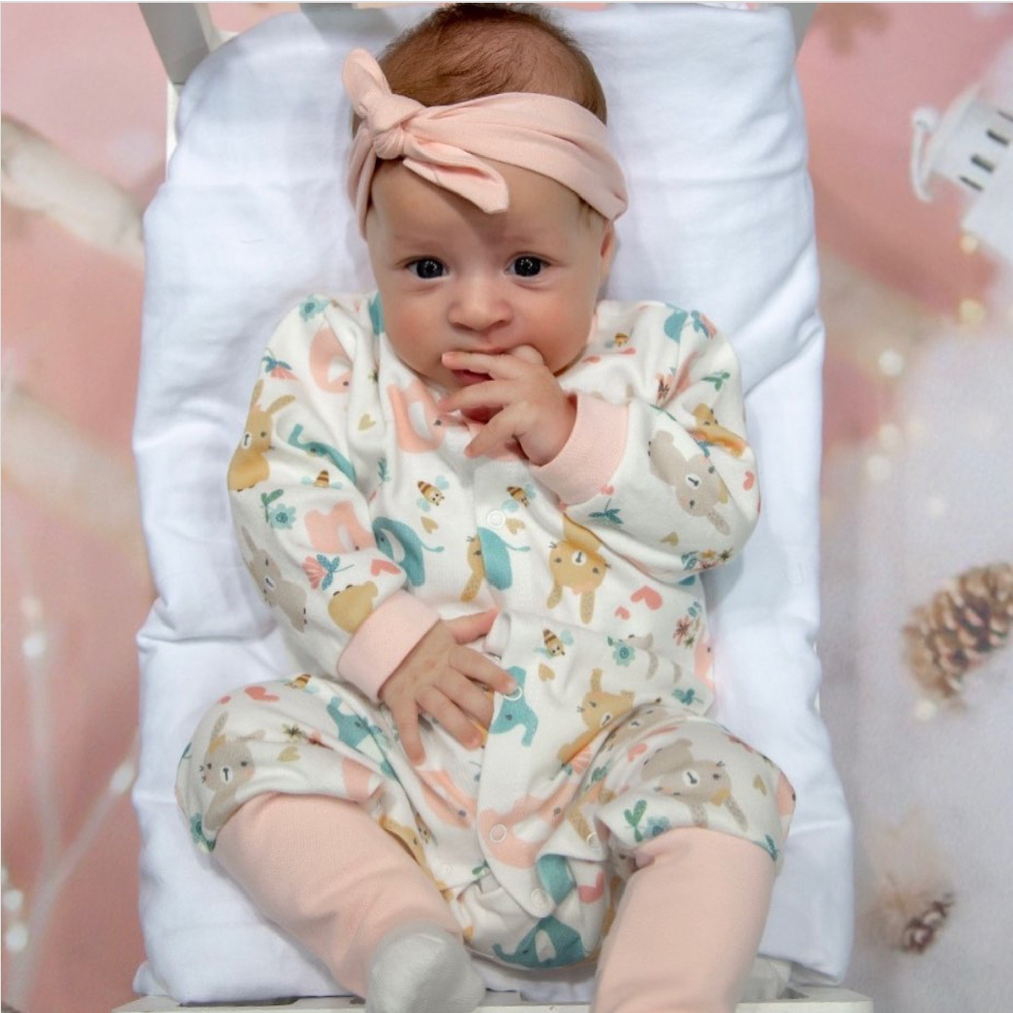 Sevira kids - pyjama bébé en coton bio, mila rose 3-6m - 62cm SEVIRA KIDS