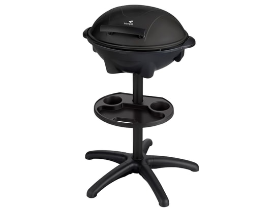 Senya barbecue électrique sur pied et de table avec couvercle 2 en 1 noir barbecue party SENYA