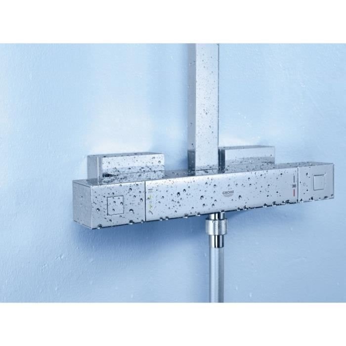 Grohe colonne de douche avec mitigeur thermostatique euphoria cube xxl ...