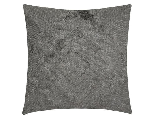 Coussin tuft inca - 40 x 40 cm - gris TBD Pas Cher - UBALDI.com