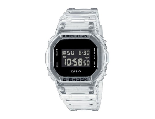 Casio montre g-shock skeleton blanche transparente CASIO