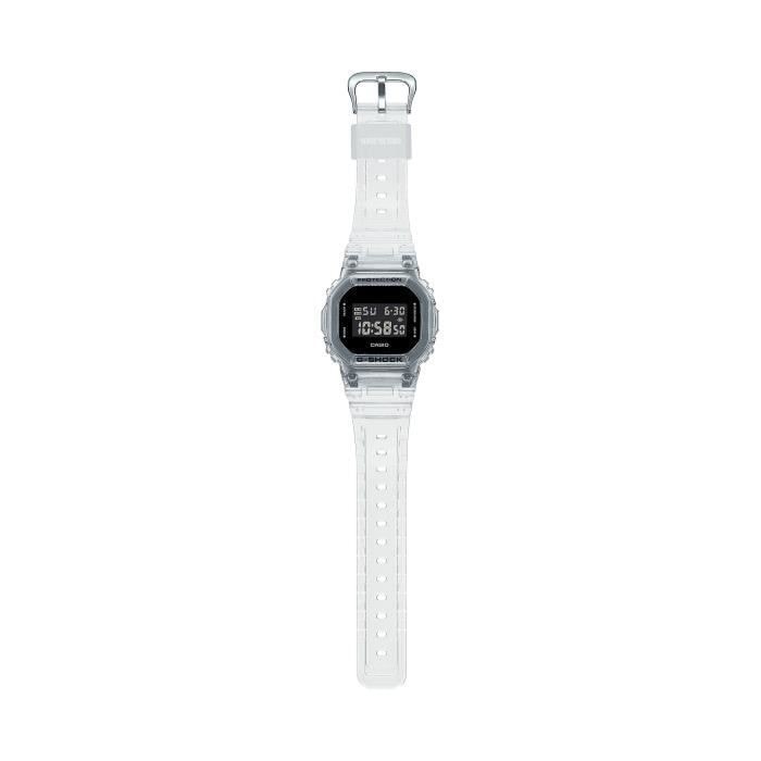 Casio montre g-shock skeleton blanche transparente CASIO Pas Cher ...