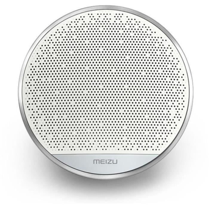 Meizu casque filaire audio hd50 blanc + enceinte bluetooth portable a20 compacte + perche selfie ...