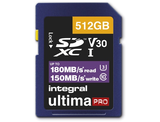 Carte mémoire 512 Go INTEGRAL INSDX512G-180/150V30 Pas Cher - UBALDI.com