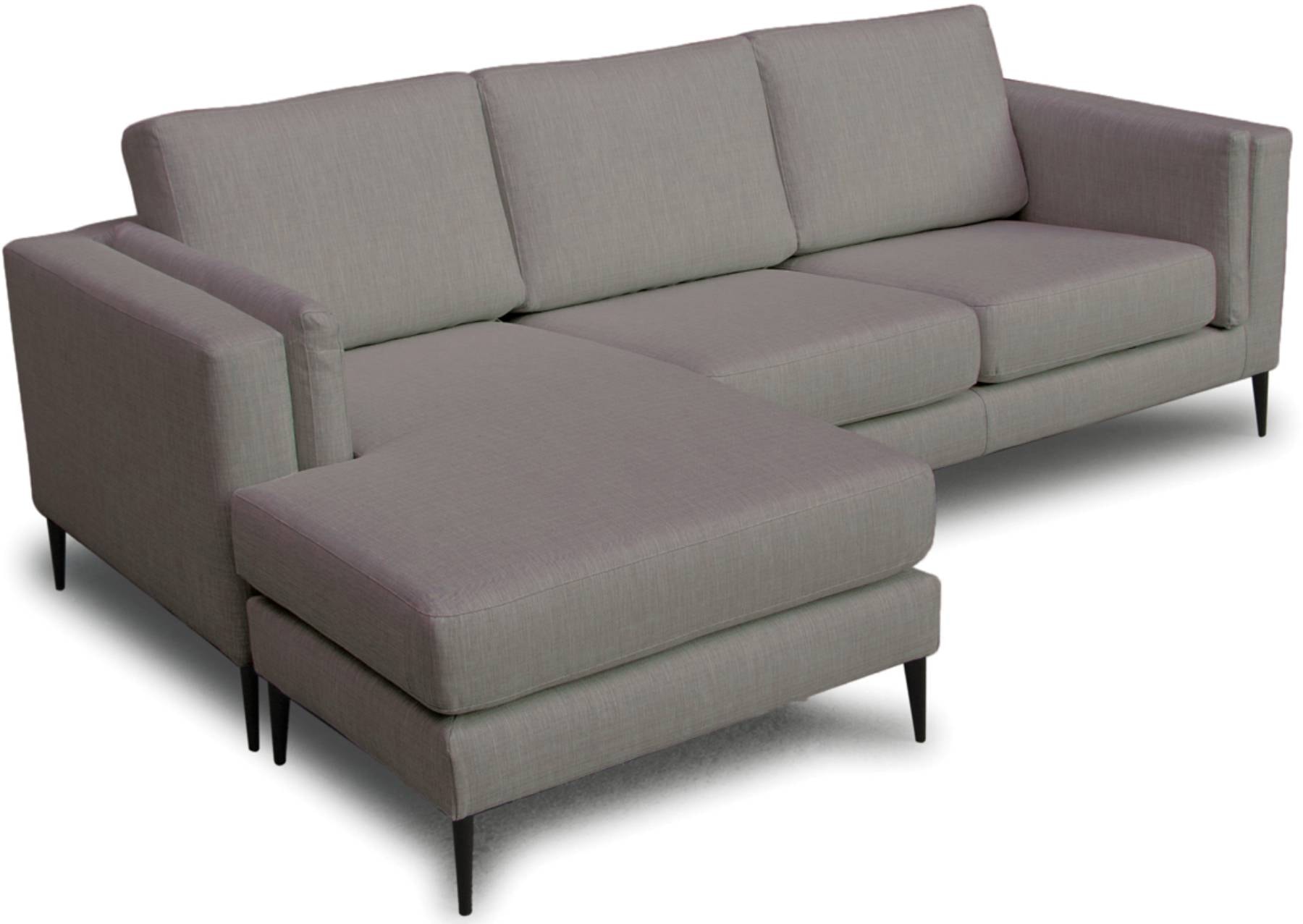 Canapé tissu SAMOA Sheer angle gauche gris Pas Cher - UBALDI.com