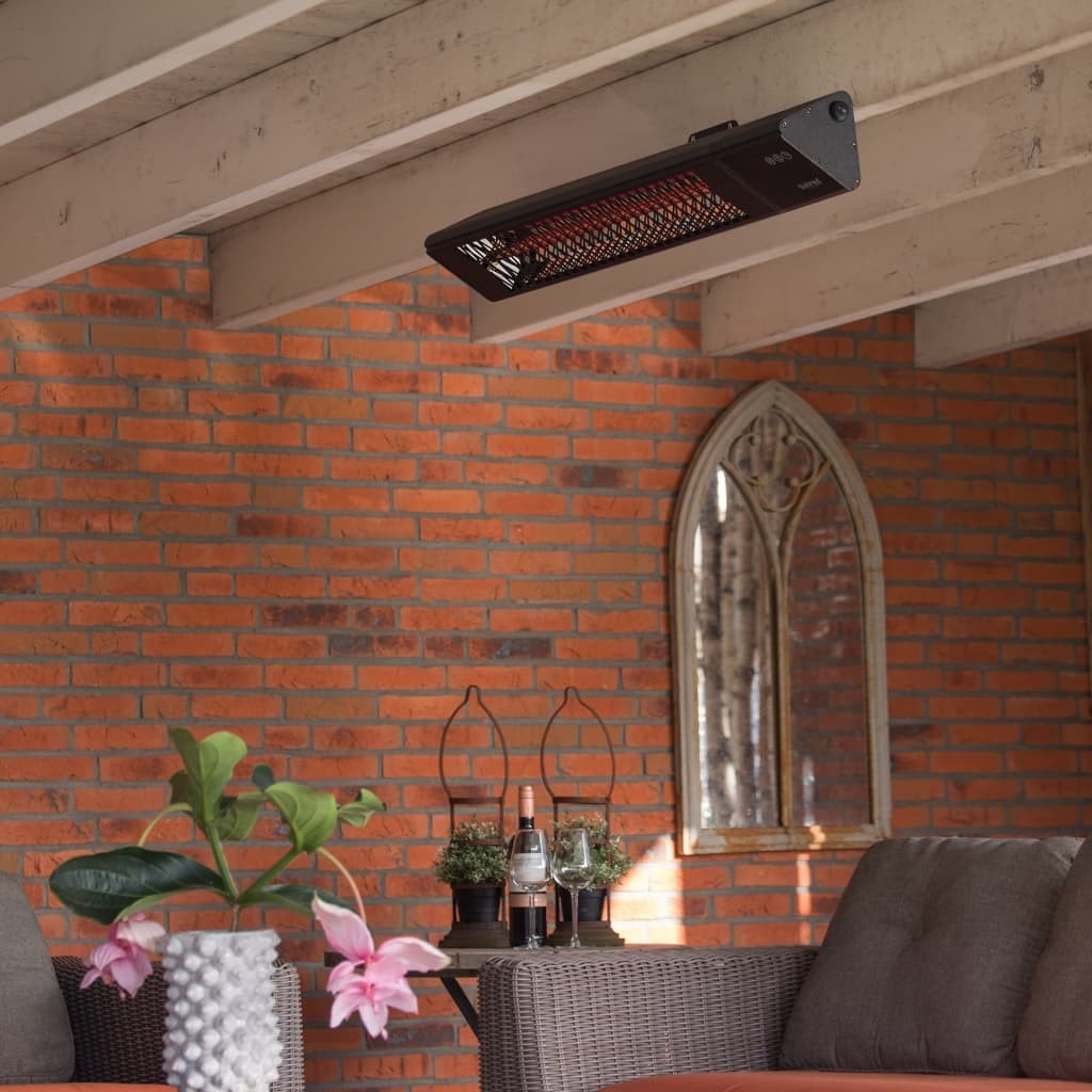 Sunred chauffage mural de patio royal diamond smart dark 2500w carbone ...