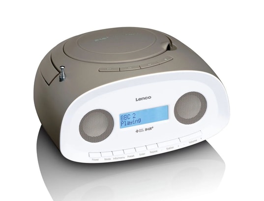 Lenco radio dab+ portative avec lecteur cd / mp3 scd-69 taupe LENCO