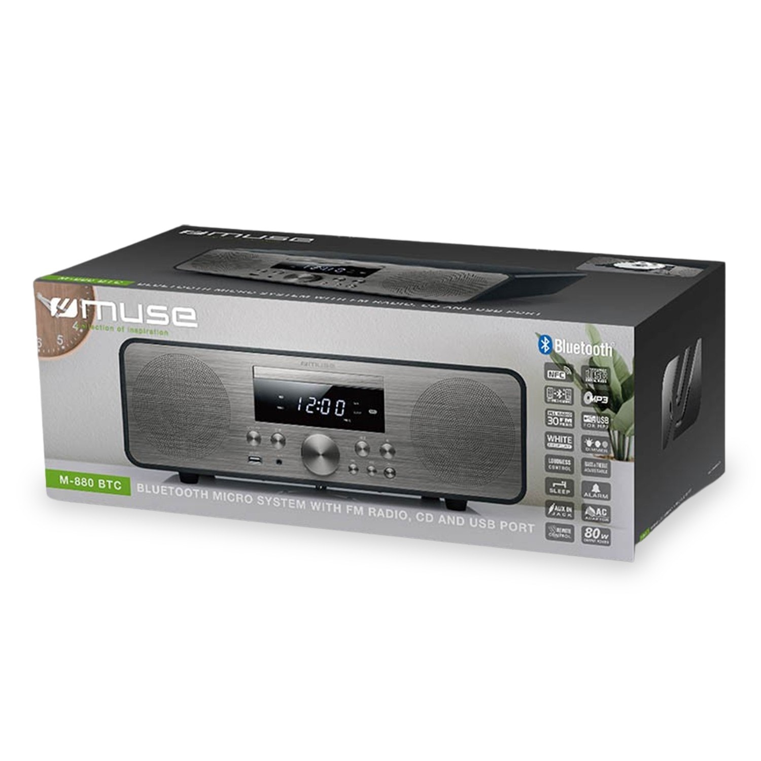 Système chaîne hifi bluetooth avec radio fm, cd et port usb - 80w ...