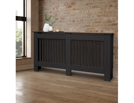 Cache-radiateur couvercle chauffage mdf maison de campagne 152x19x82cm ...
