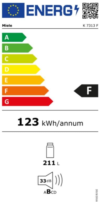 Réfrigérateur encastrable 1 porte MIELE K 7313 F Pas Cher - UBALDI.com