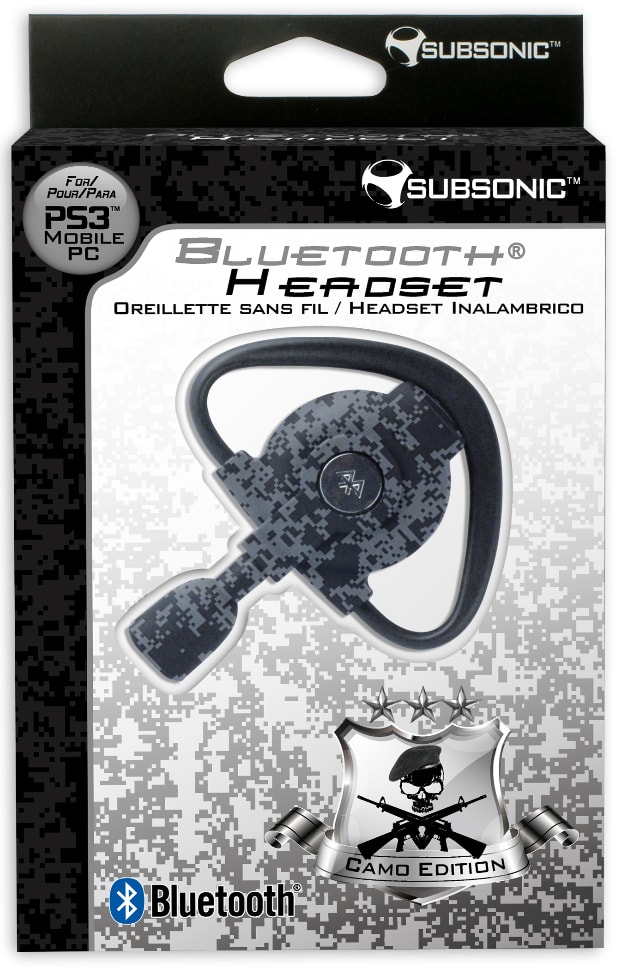 Oreillette PS3 SUBSONIC Bluetooth Headset Camo - SA1369