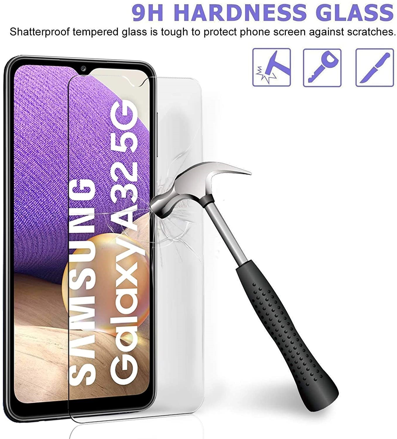 Advansia verre trempé [x3] pour ?samsung galaxy a32 5g / m32 5g ADVANSIA