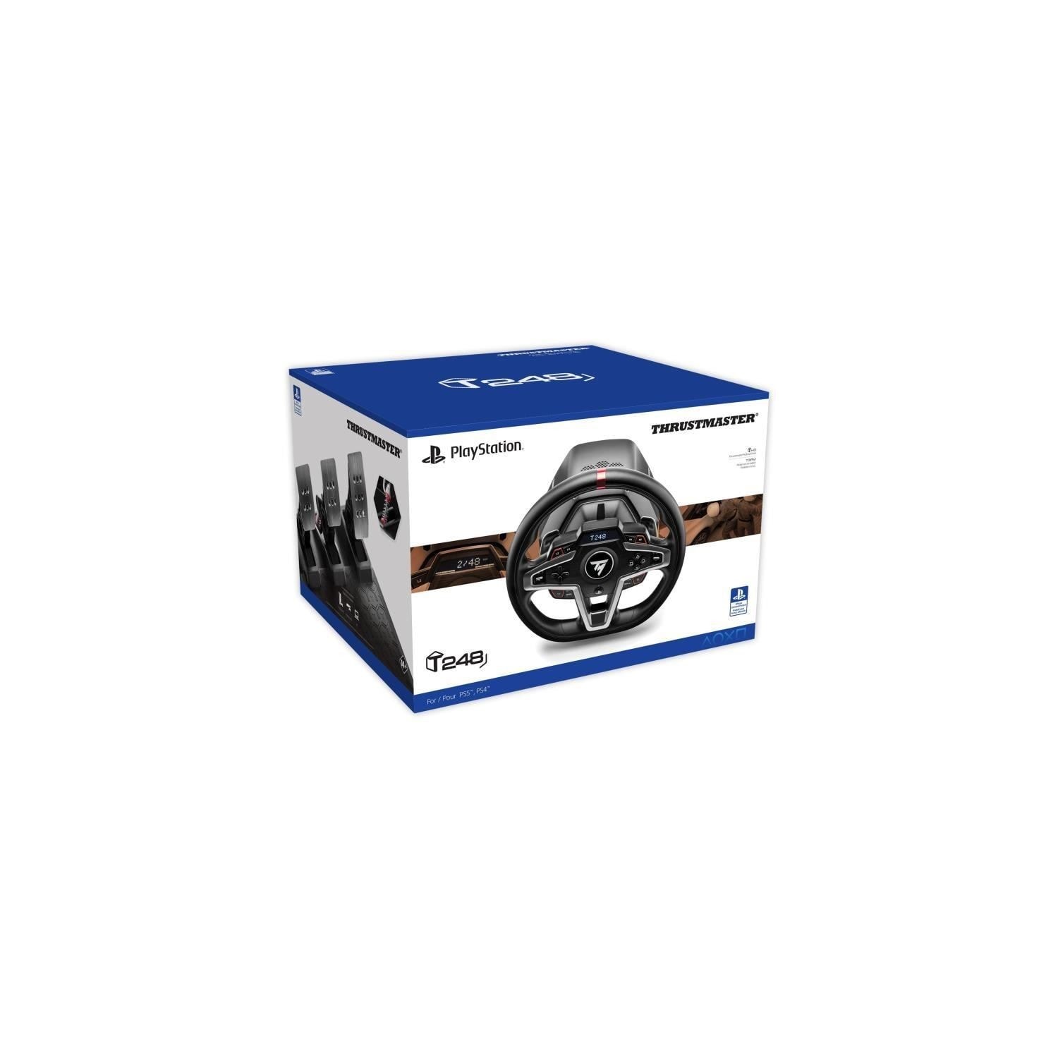 Thrustmaster t248 volant de course et pédales magnétiques, ps5, ps4, pc ...