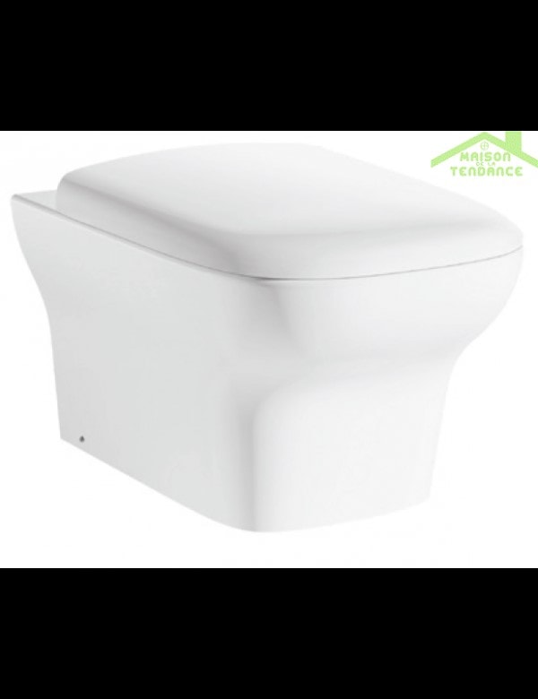 Cuvette wc à poser grace avec abattant à frein de chute KARAG