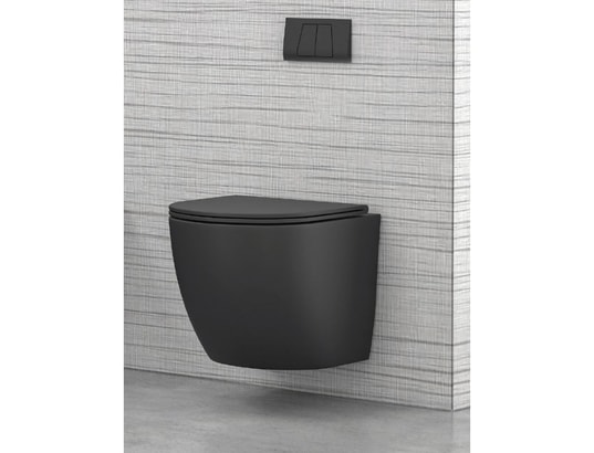 Wc rimless suspendu milos 49x37x36 cm avec abattant soft-closing KARAG