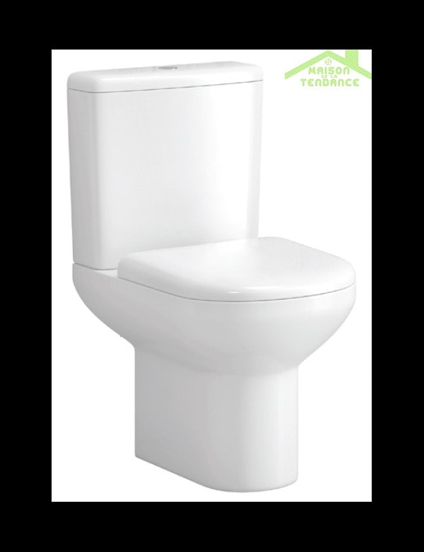 Pack wc à poser kavala 76x37x61 cm avec abattant à frein de chute KARAG