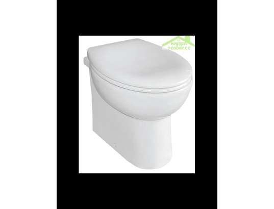 Pack wc à poser paros en porcelaine avec abattant à frein de chute KARAG