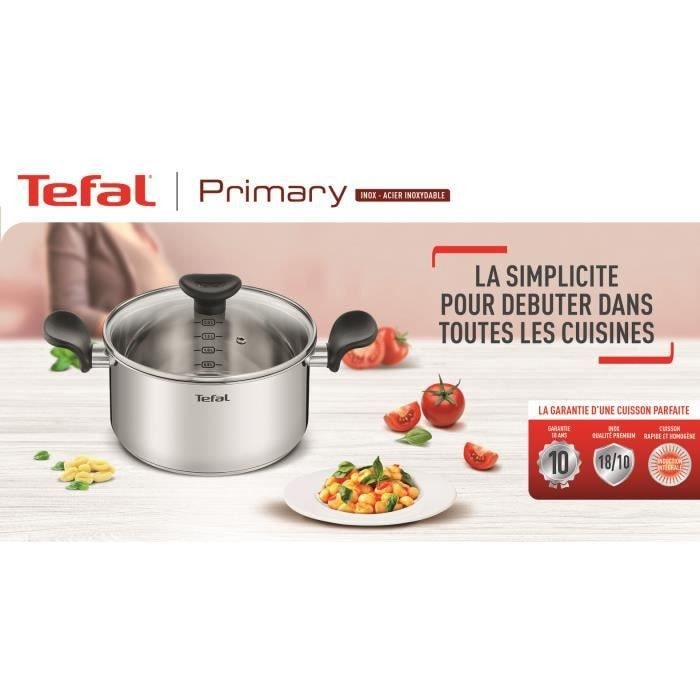 Tefal e3082704 primary casserole inox 14 cm / 1,5 l / compatible ...