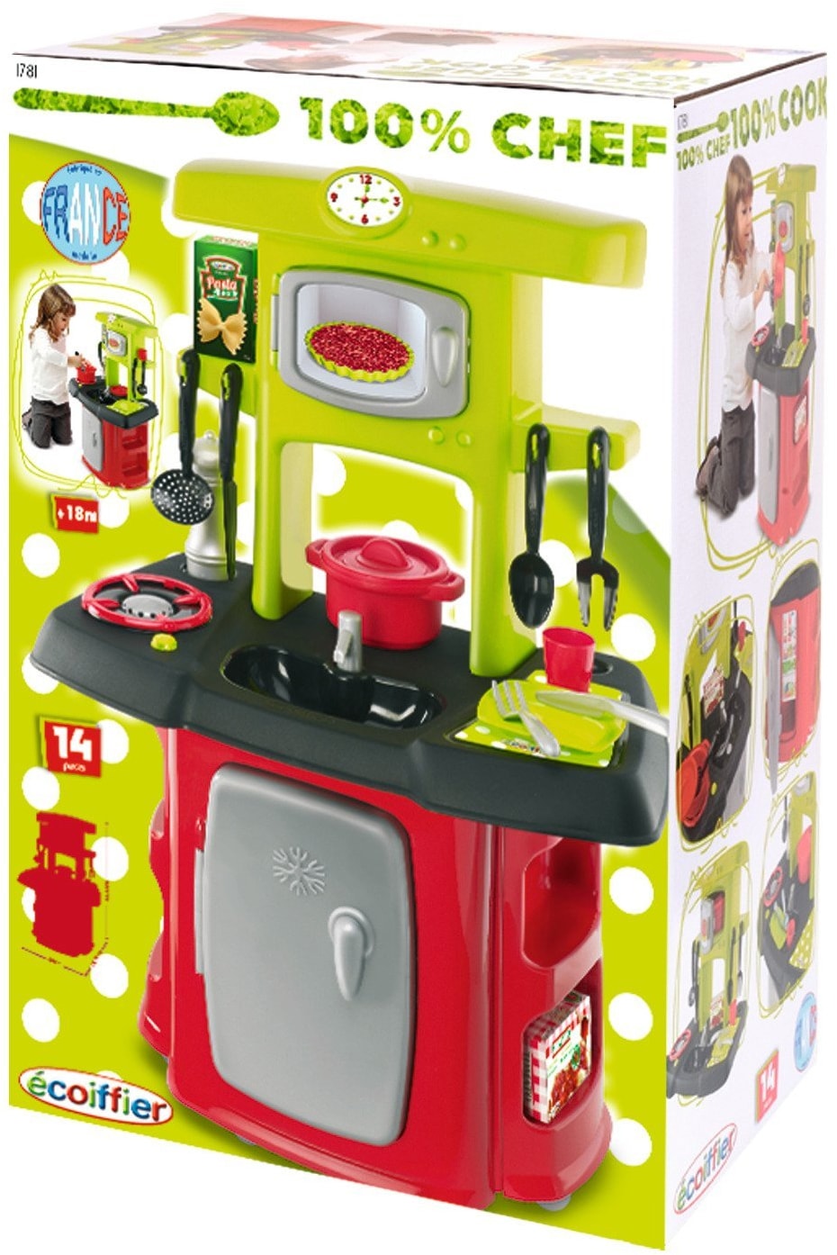 Cuisine enfant ECOIFFIER Cuisine loft 100% Chef - 1781 Pas Cher ...
