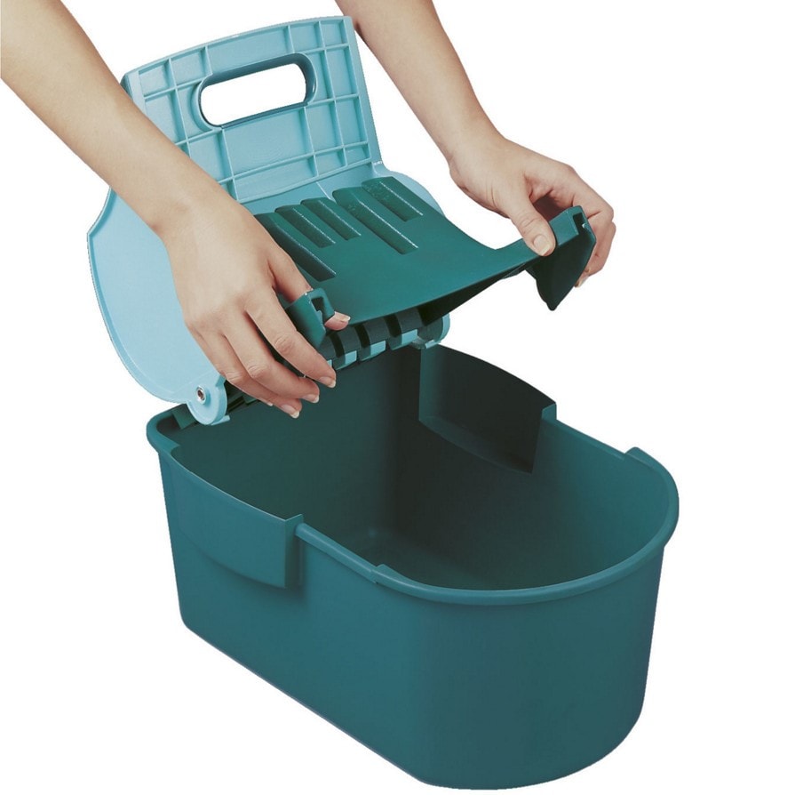 Seau essoreur 8l bleu/vert - 55080 LEIFHEIT Pas Cher - UBALDI.com