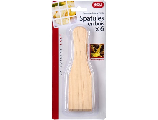 Set de 6 spatules à raclette en bois COOK CONCEPT 54019 Pas Cher ...