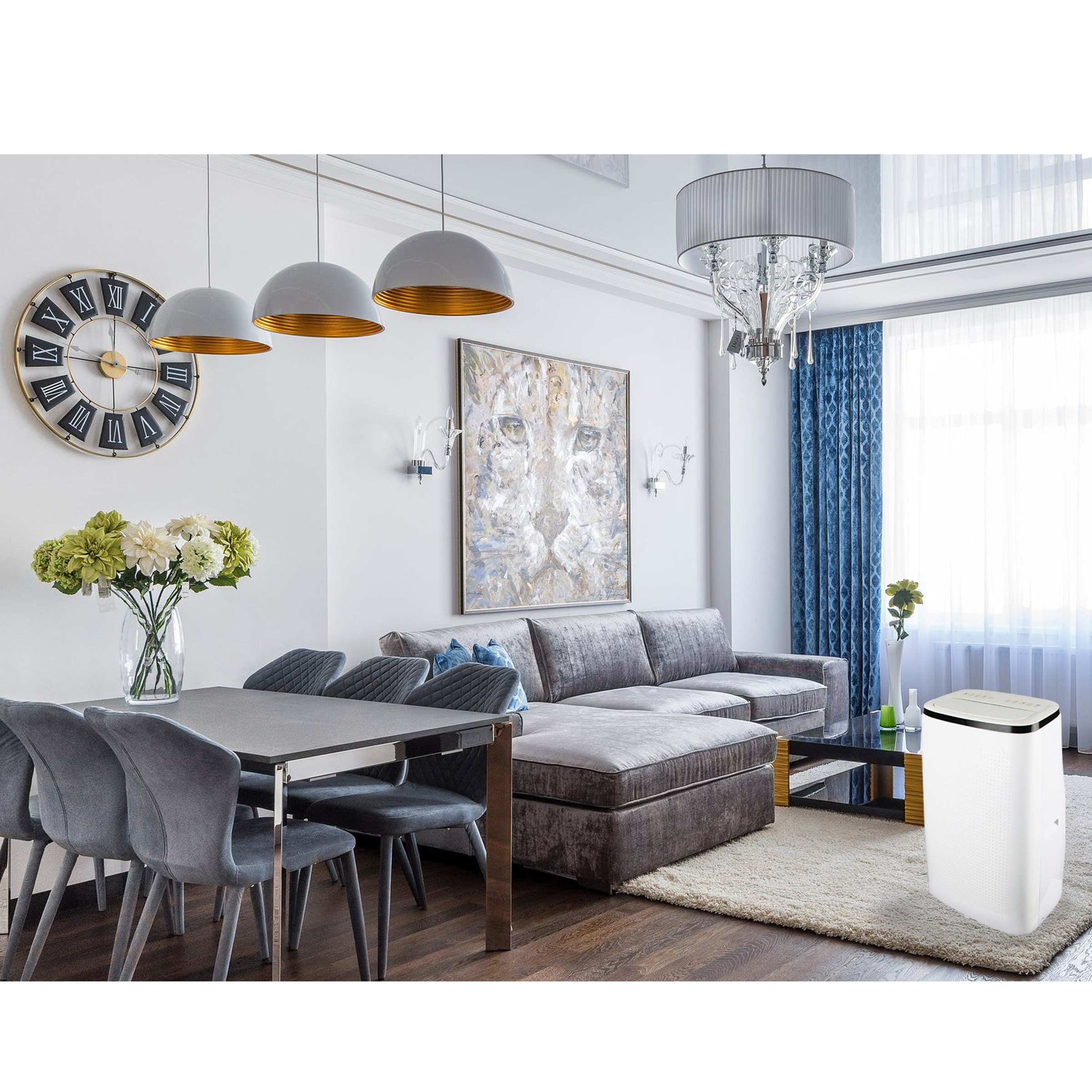 Climatiseur mobile optimeo opc-a01-140 blanc 4100w (14000btu) OPTIMEO