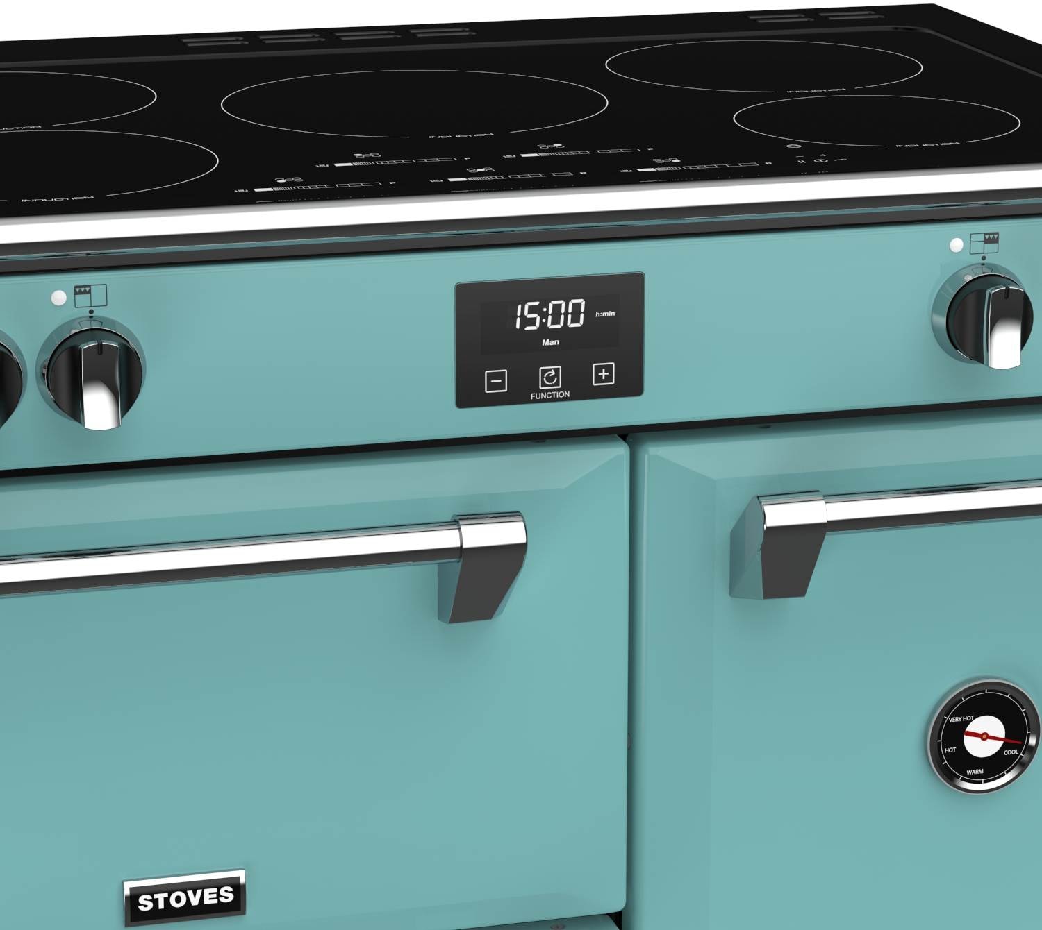 Piano de cuisson STOVES RICHMOND DELUXE 90 EI BLEU CIEL Pas Cher ...