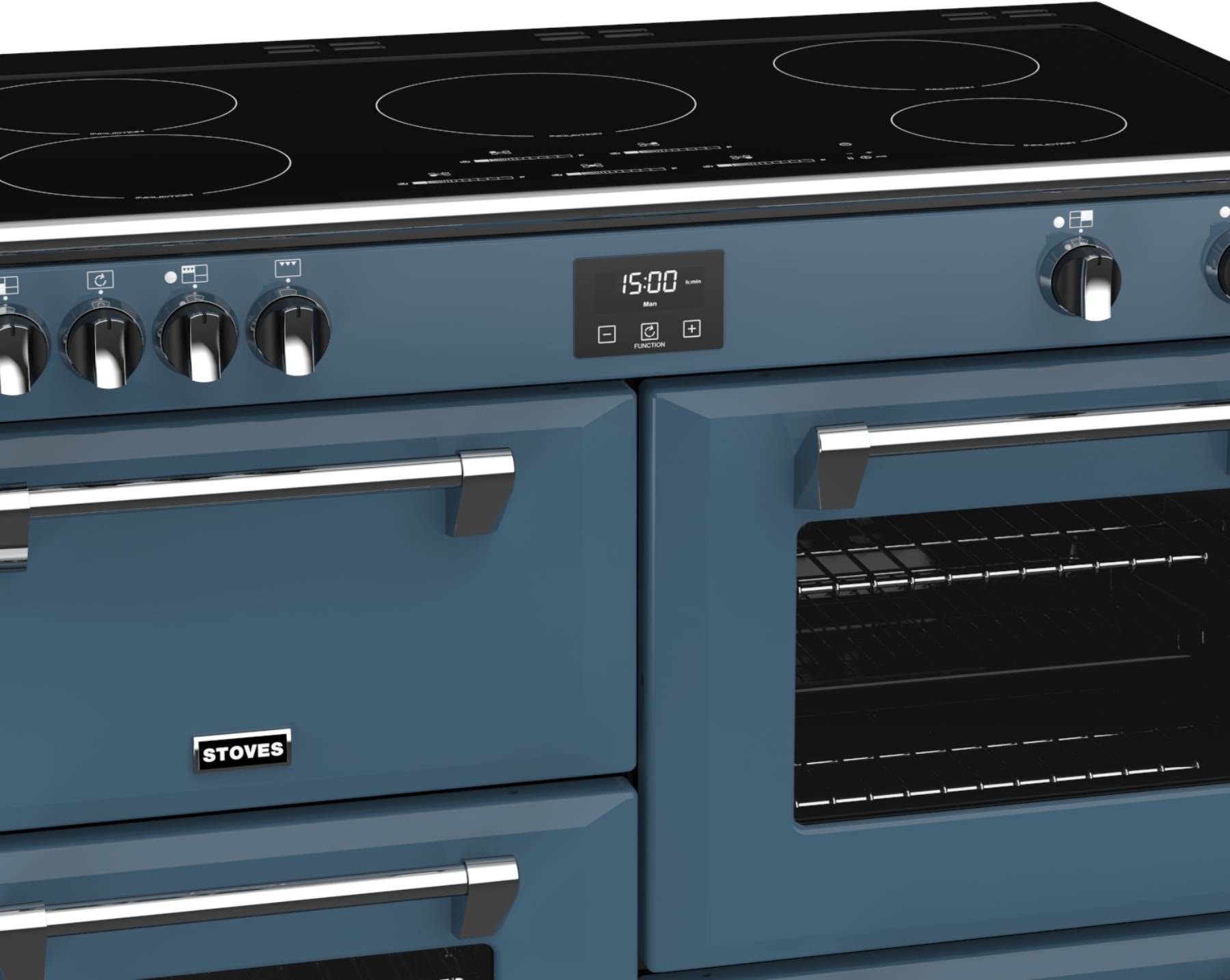 Piano de cuisson STOVES RICHMOND DELUXE 110 EI BLEU ORAGE Pas Cher ...
