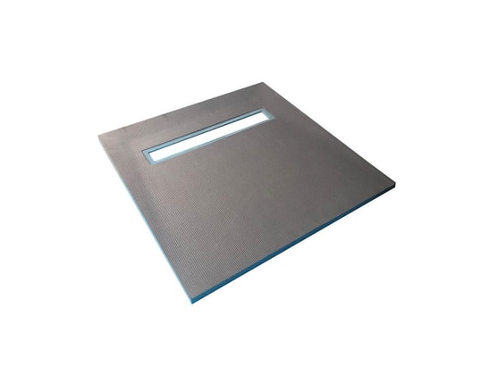 Receveur prêt à carreler ranos siphon inclus - 100x80x4cm - gris ...