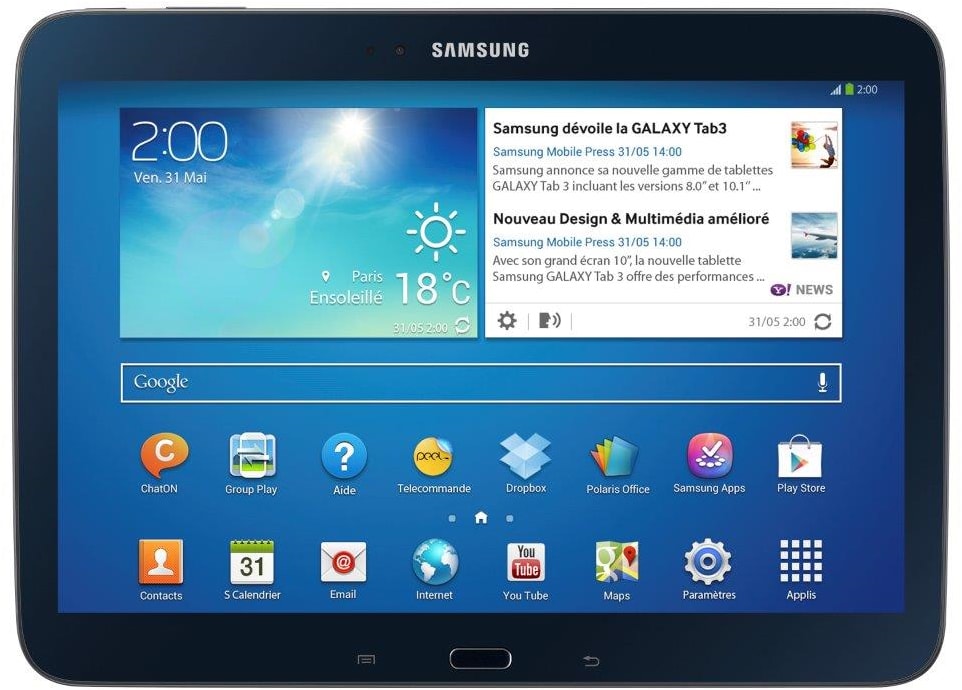 SAMSUNG Galaxy Tab 3 10.1'' Wifi et 4G 16 Go noir GT-P5220 - Tablette ...