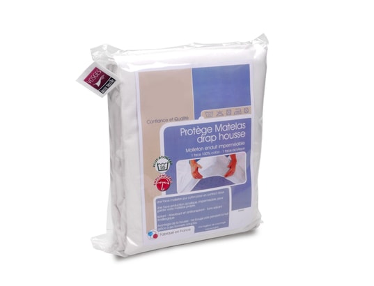 Protège matelas imperméable 70x190 cm ANTONY Molleton enduction ...