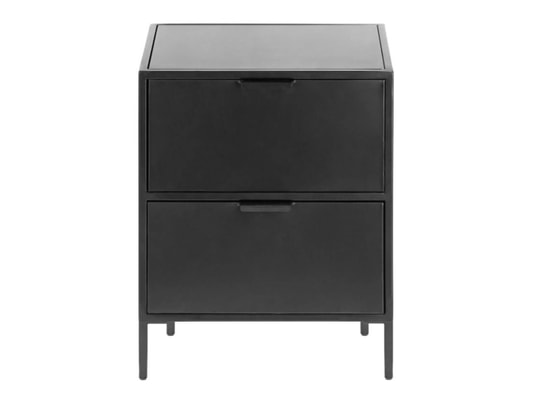 Chevet LF Shantay en acier finition noire Pas Cher - UBALDI.com