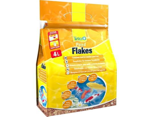 Aliment complet pour poissons de bassin tetra pnd flakes 4l TETRA