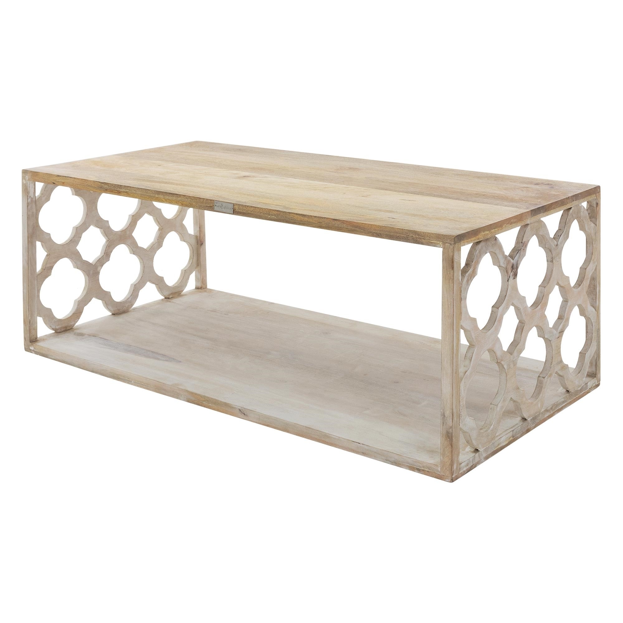 Table basse à café en bois massif manguier table d'appoint de salon ...