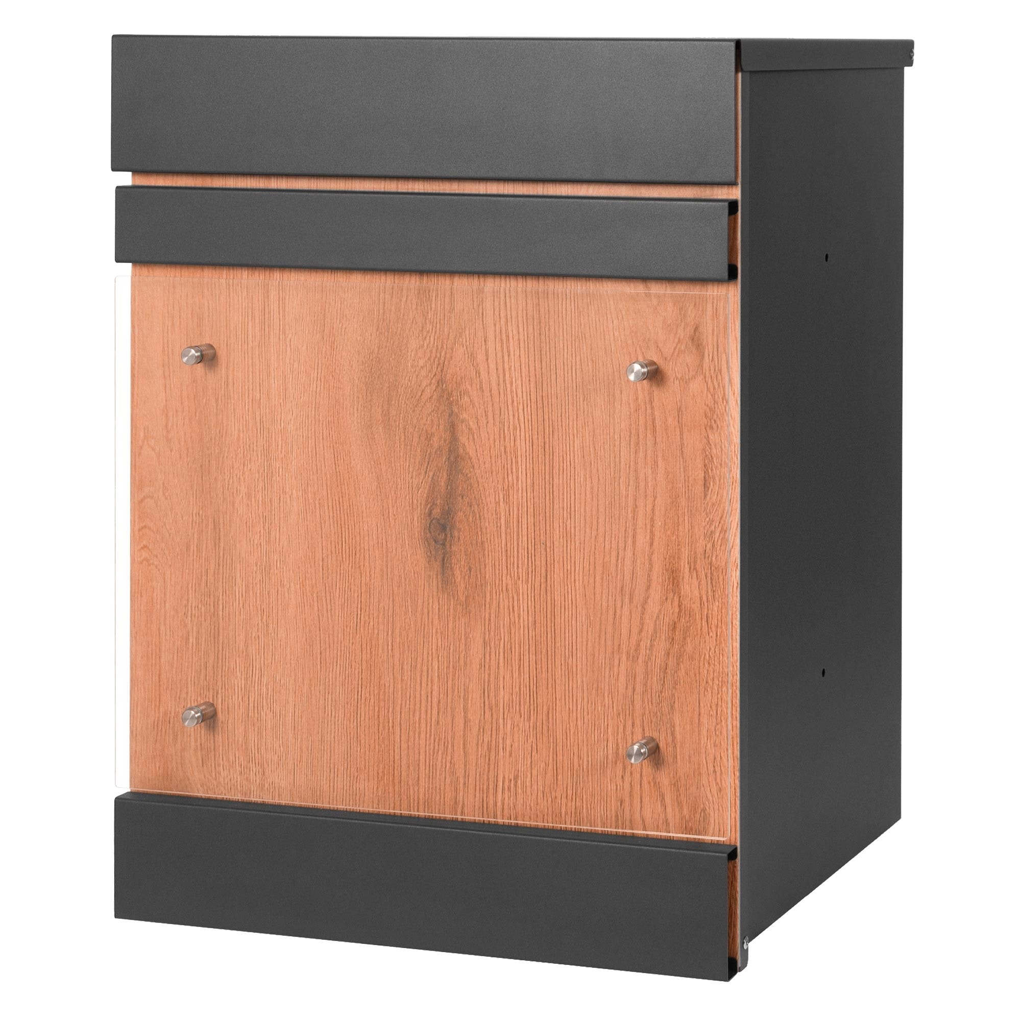 Boîte à colis verrouillable avec 2 clés boîte aux lettres aspect bois ...