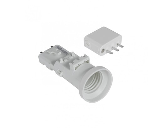 Douille b22 et fiche dcl plastique blanc debflex DEBFLEX