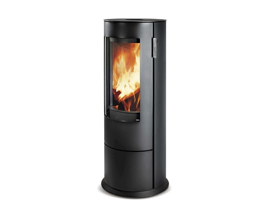 Poêle à bois chloé acier - vertical - étanche - 6kw SUPRA Pas Cher ...