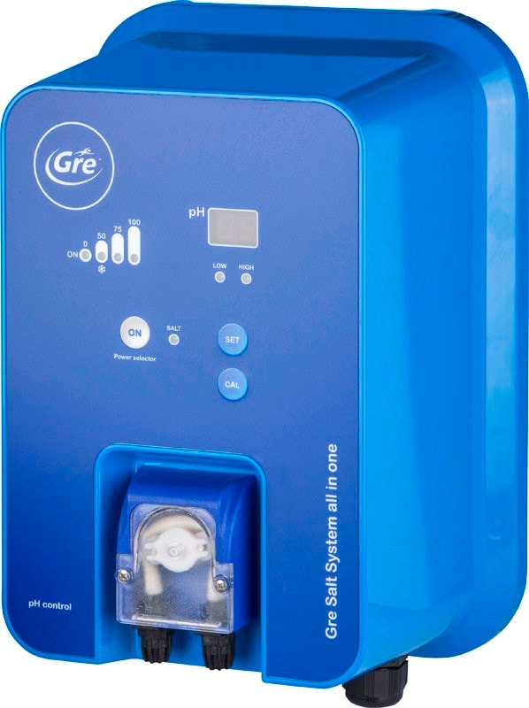 Régulateur d'électrolyse et de ph pour piscines jusqu'à 60 m³ premium GRE POOLS Pas Cher ...